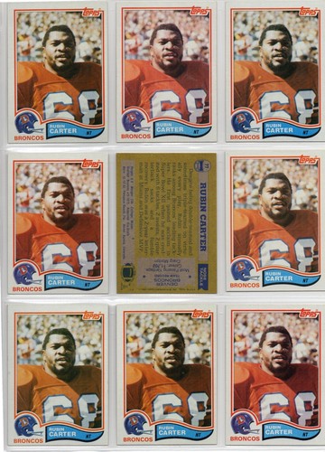 1982 TOPPS FOOTBALL 77 NT RUBIN CARTER BRONCOS | eBay