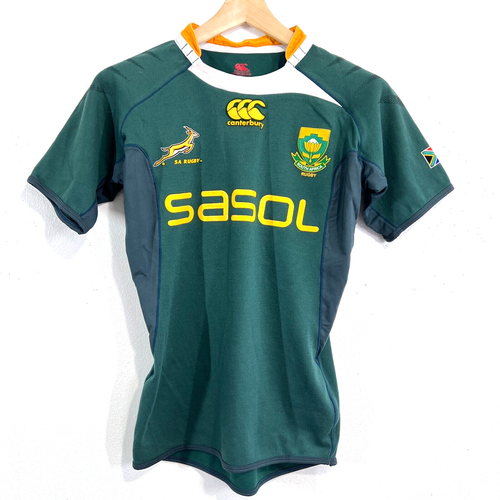 Canterbury South Africa Rugby Shirt 2009 Springboks Green Mens Large | eBay