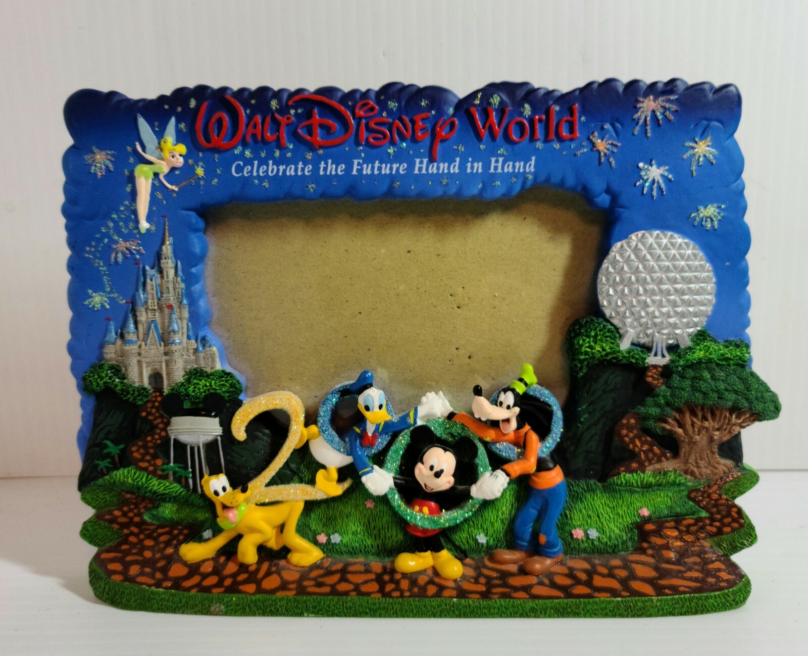 Walt Disney World Picture Frame 3.5” X 5” Mickey Donald Pluto Goofy ...