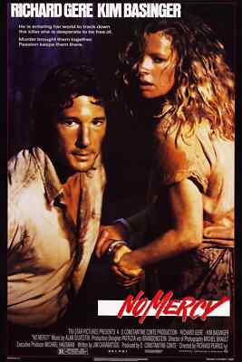 NO MERCY ORIGINAL ROLLED 27x41 MOVIE POSTER 1986 KIM BASINGER RICHARD ...