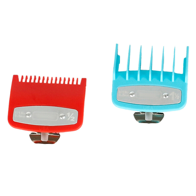 2Pcs Electric Hair Clippers Limit Comb Haircut caliper Electroplating ...