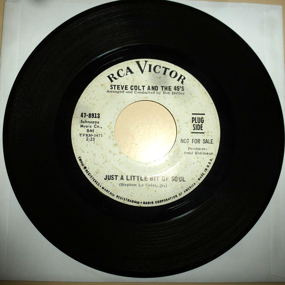 R&B 45 RPM RECORD - STEVE COLT AND THE 45'S - RCA VICTOR 47-8913 ...