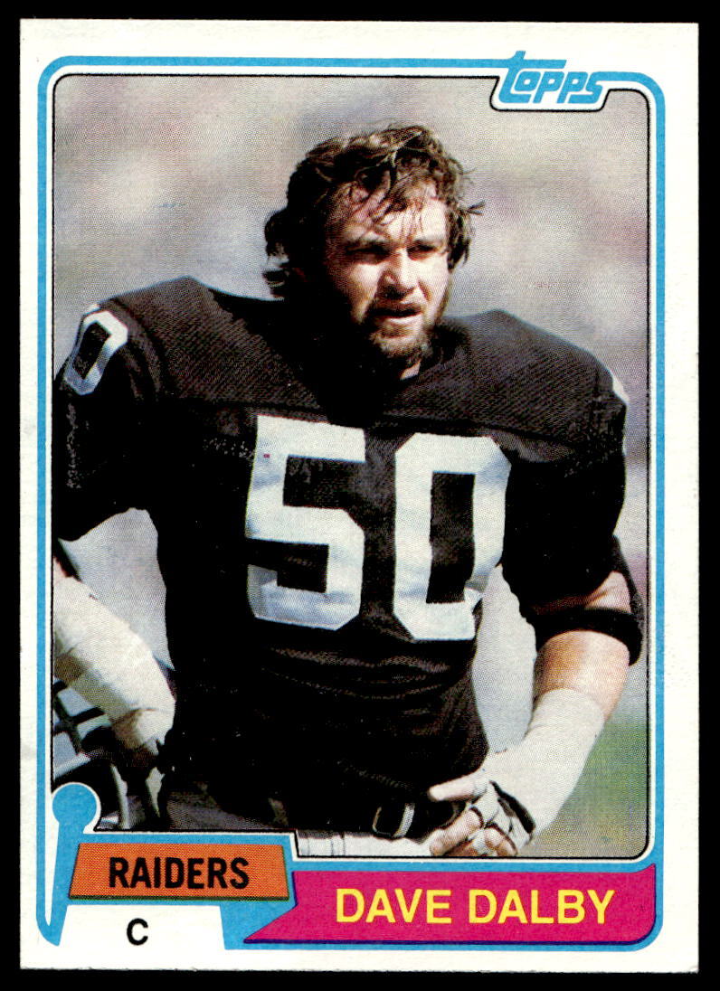 1981 Topps 449 Dave Dalby Oakland Raiders Football Card | eBay