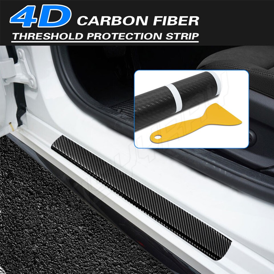 Carbon Fibre Door Sill Scuff Protector Sticker For Mini Cooper R58 2012 ...