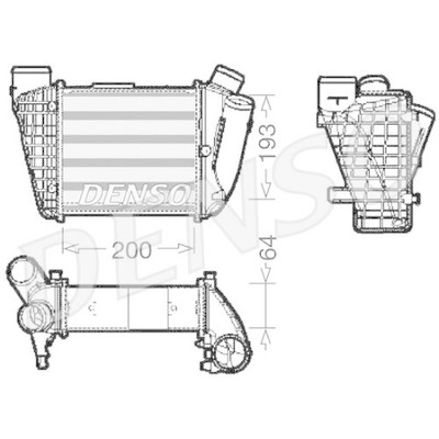 DENSO Intercooler, échangeur pour VW DIT02004 | eBay