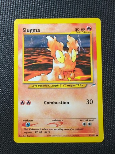 Pokémon TCG Slugma Neo Destiny 82/105 Regular Unlimited Common | eBay