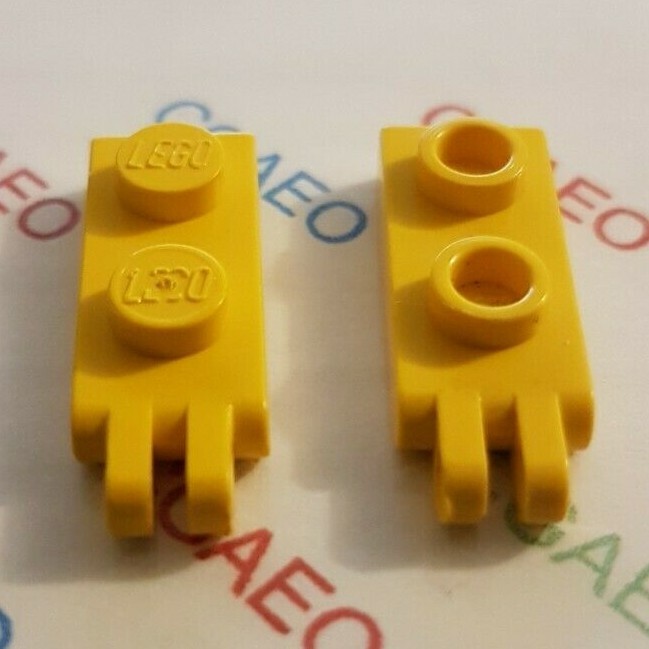 2 x Lego 4276 Hinge Plate 1 x 2 with 2 Fingers - Yellow | eBay