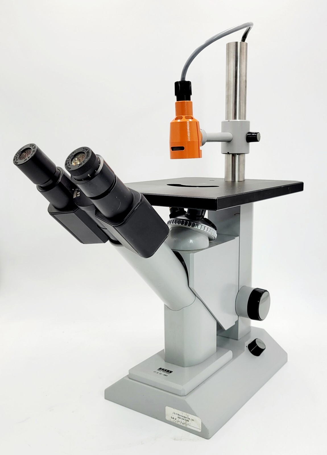 Zeiss ID 02 ID02 Invertoscope Inverted Microscope+3 Objectives 2.5X 10X ...