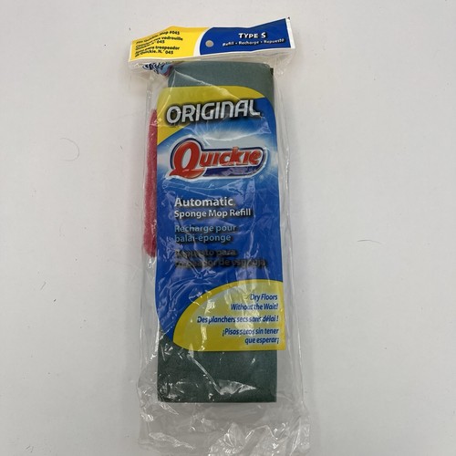 Quickie Automatic Sponge Mop Refill Type S For #045 Mops Blue NEW Not ...