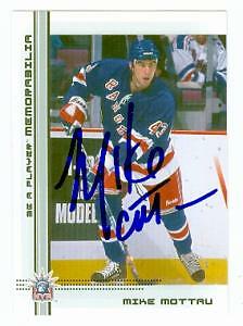 Mike Mottau autographed hockey card (New York Rangers) 2000 NHL Be a ...