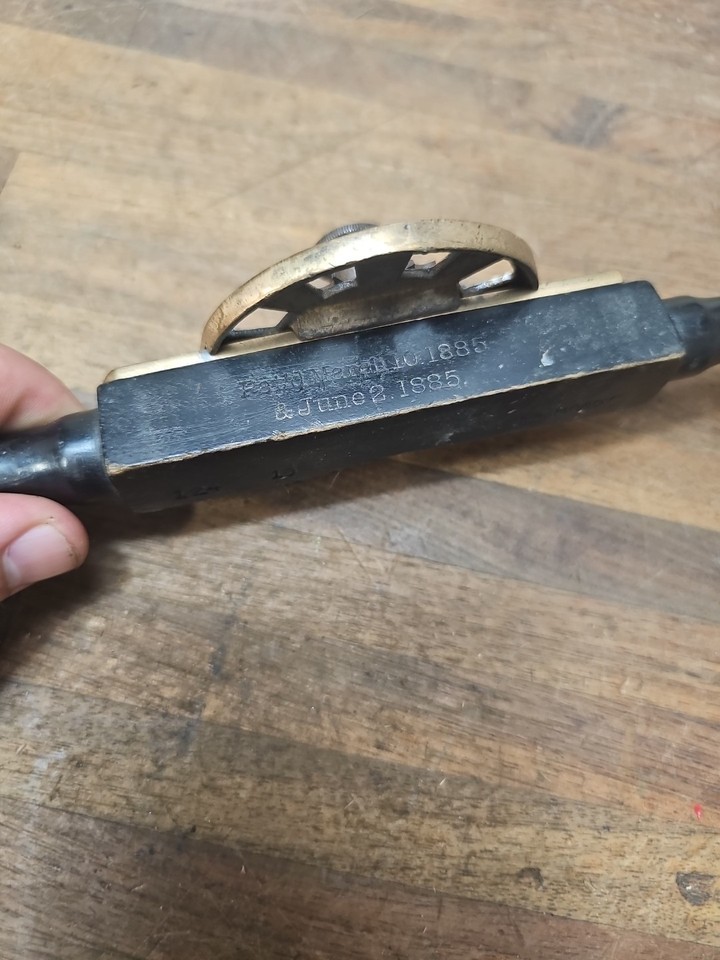 K344- Antique WINDSOR BEADER, POOL & WILLIAMS 1885 PATENT Plane ...