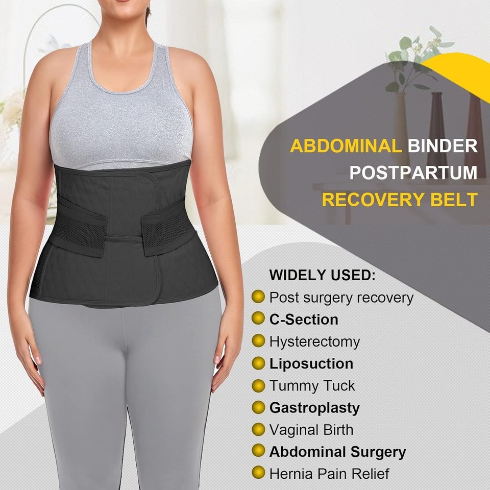 Postpartum Belly Band Abdominal Binder Post Surgery C-section Belly ...