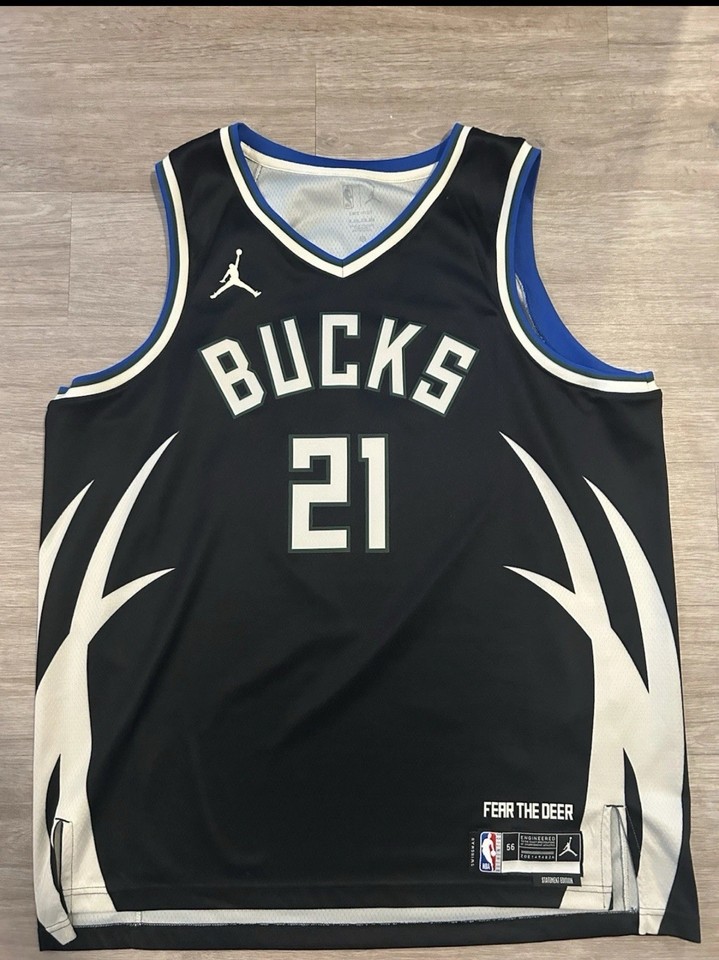 Jrue Holiday Milwaukee Bucks Black Statement Jersey XXL | eBay