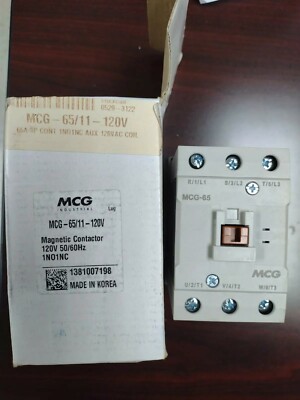 MCG Industrial Magnetic Contactor, 3 Poles, 120V Ac, 65 A, | eBay