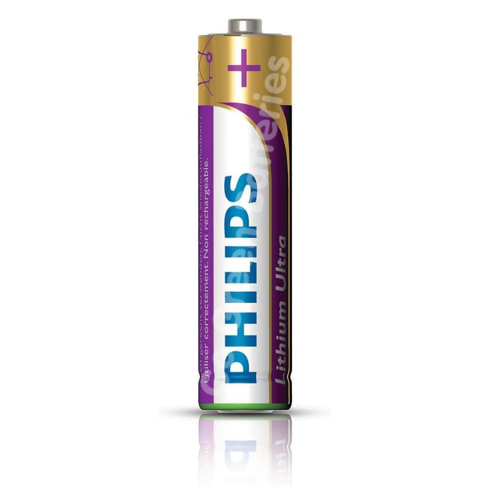 Philips AA AAA 9v Lithium Batteries Ultra PP3 1.5v LR6 L91 LR03 L92 ...