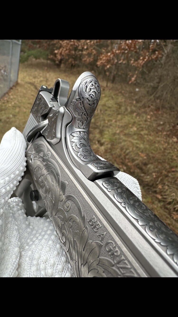 1911 Mainspring Housing Engraved - Full size , 1911 Ed Brown, Stainless ...