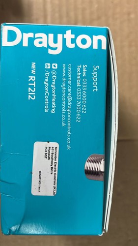 Drayton RT212 Thermostatic Radiator Valve with 15mm Angle + Matching ...