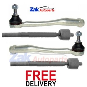 FOR PEUGEOT 207 06-13 FRONT OUTER STEERING TRACK ROD ENDS & INNER TIE ...