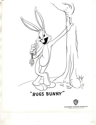 BUGS BUNNY Warner Brothers TV Cartoon VINTAGE Promotion Promo 8 x 10 ...