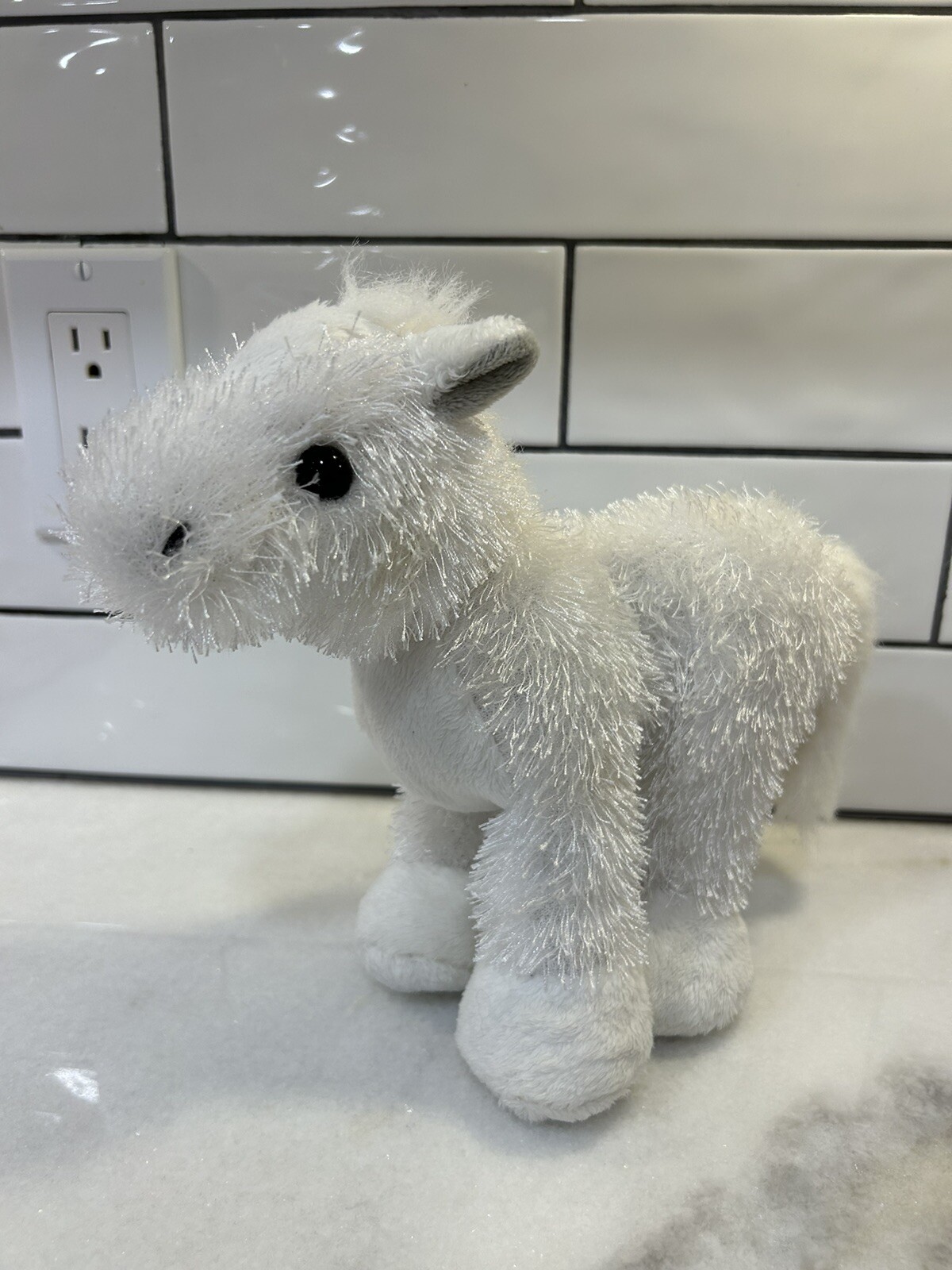 Retired GANZ Webkinz American Albino HM209 White Horse Stuffed Animal ...