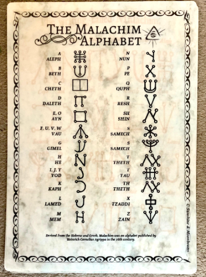 Malachim Alphabet