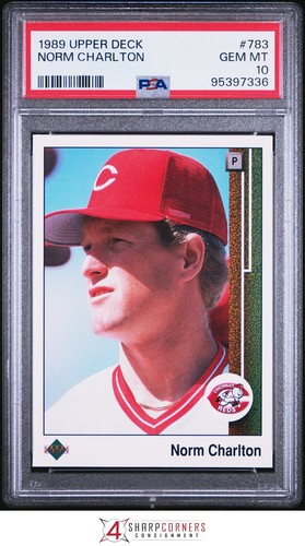 1989 UPPER DECK #783 NORM CHARLTON RC REDS PSA 10 B4168801-336 | eBay