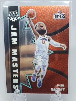 Paul George 2020-21 Panini Mosaic Jam Masters Insert #8 Big Head. NBA ...