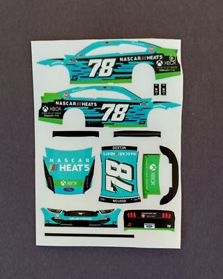 2021 Custom BJ McLeod #78 NASCAR Heat 5 1/64 Peel & Stick Decals | eBay