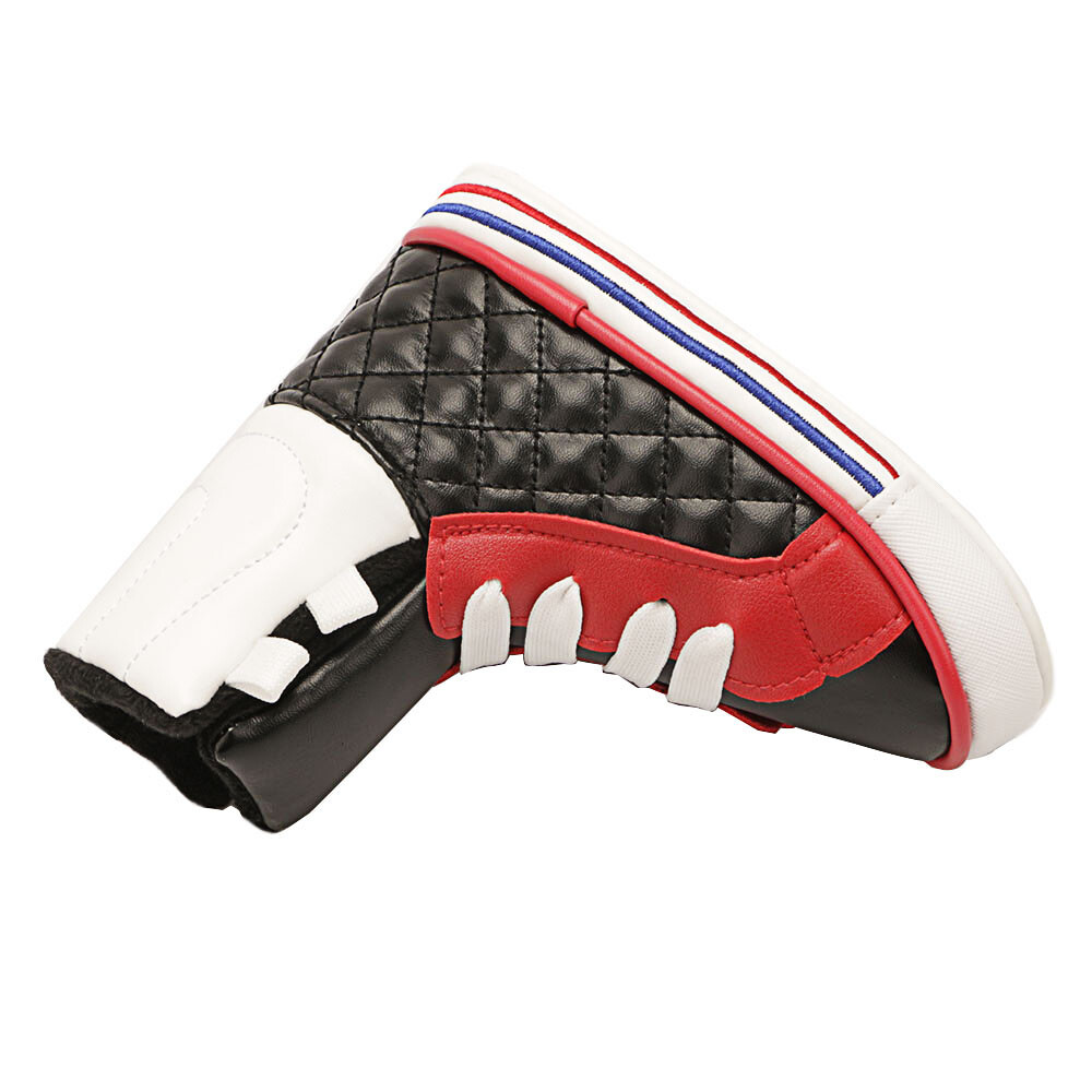 Red/Black Pu Leather Golf Shoe Sneaker Putter Cover Blade Club Golf ...
