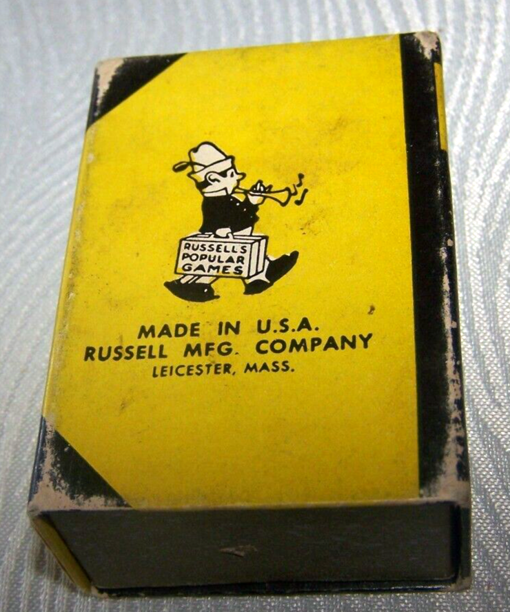 Vintage Walt Disney's MICKEY MOUSE CARD GAME Russell Mfg. U.S.A. BOX ...
