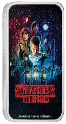 2026 STRANGER THINGS-SEASON 1 Rectangular 1oz $1 Colored Silver Coin ...