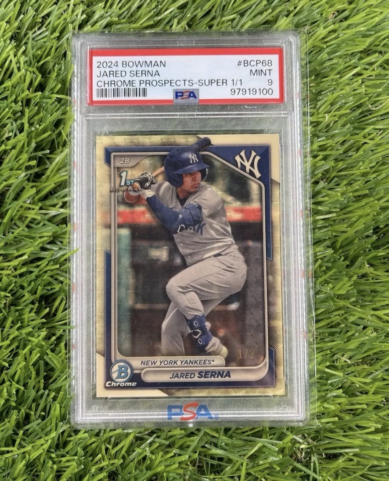 2024 Bowman Jared Serna 1/1 1st Bowman Superfractor Marlins PSA 9 | eBay