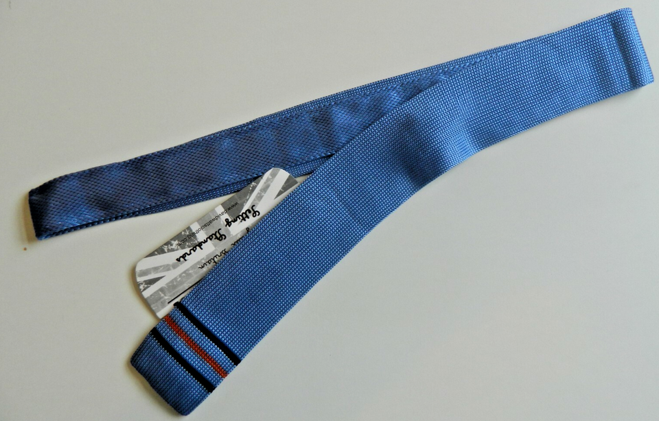 2x DAVID WATTS MENS RETRO 1960s STYLE MOD SKINNY TIE - NAVY & LIGHT ...