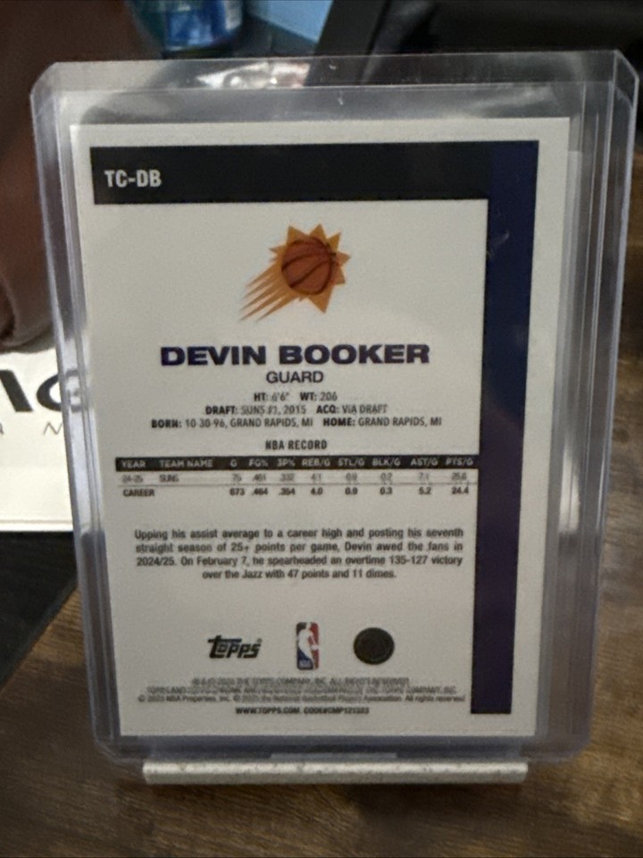 2025-26 Topps Chrome - Devin Booker Green Mojo Refractor /99 #TC-DB ...