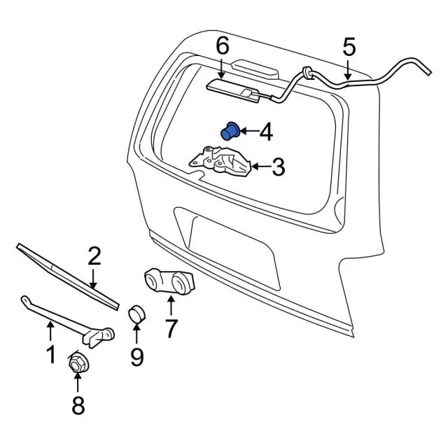 Genuine Ford Wiper Motor Assembly Nut W707013-S300 | eBay