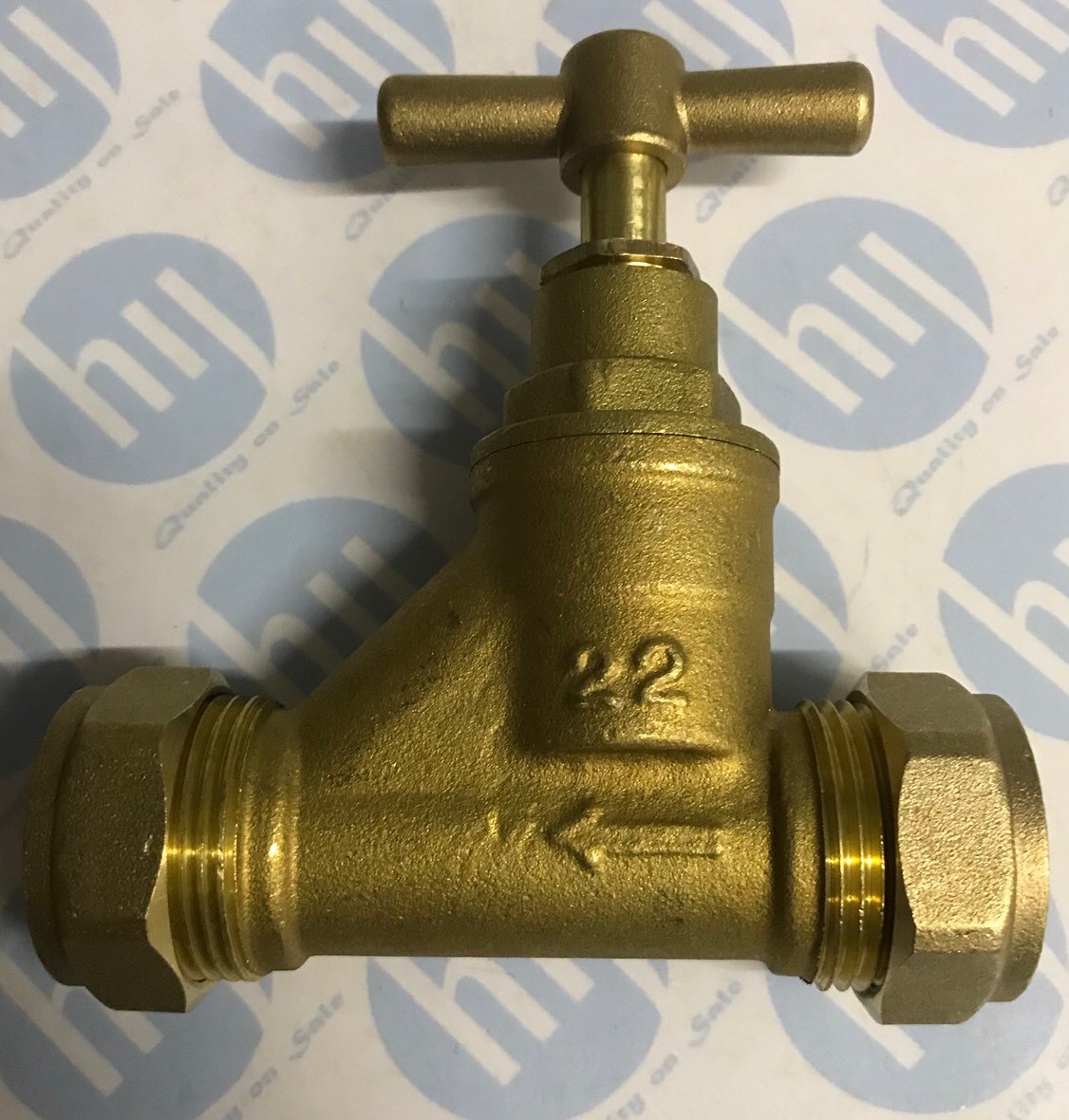 BRASS MAINS STOPCOCK 22mm STOP COCK COMPRESSION TAP Brand-New | eBay