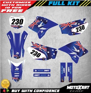 Full Custom Graphic Kit AUSSI STYLE Yamaha TTR 230 2005 - 2020 decals ...