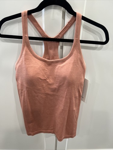 NWT Lululemon Ebb to Street Tank Racerback Size 8 Pink Savannah-PSAV | eBay