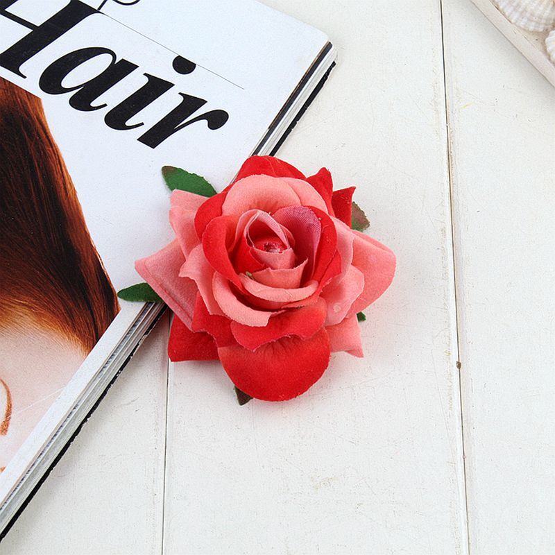 Rose Flower Hair Clip Bridal Hairpin Brooch Wedding Accessory ...