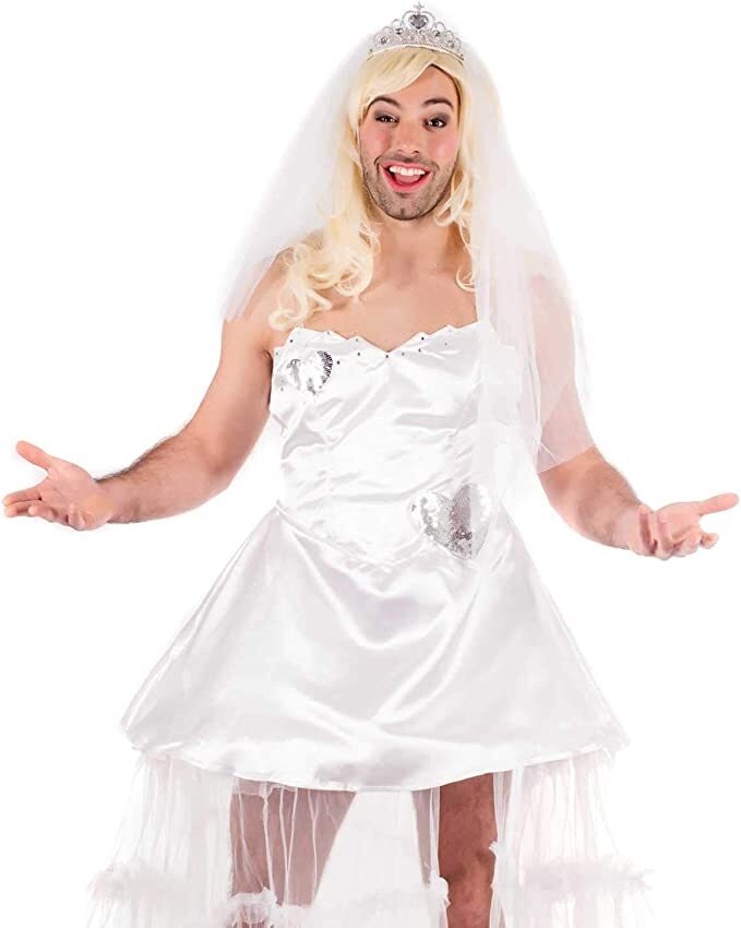 Fun Shack Run Away Bride Adult Costume - White, L for sale online | eBay