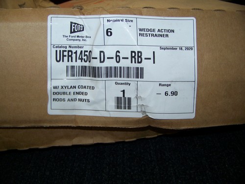 Ford Meter Box Wedge Action Restrainer Nominal size 6 w/ double ended ...