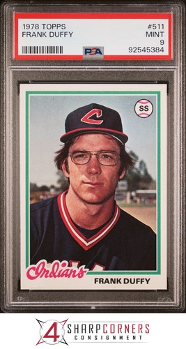 1978 TOPPS #511 FRANK DUFFY INDIANS PSA 9 B4131332-384 | eBay