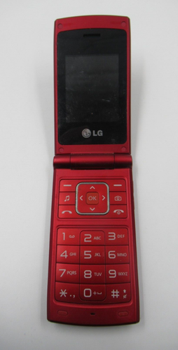 LG A133 Flip Phone Black & Red Vintage T2540 C153 | eBay