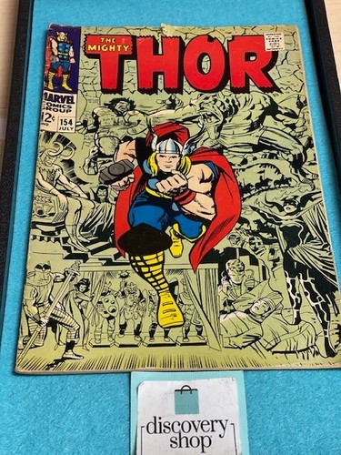 Vintage Marvel The Mighty Thor #154 July 1968 1st App. Mangog Comic ...