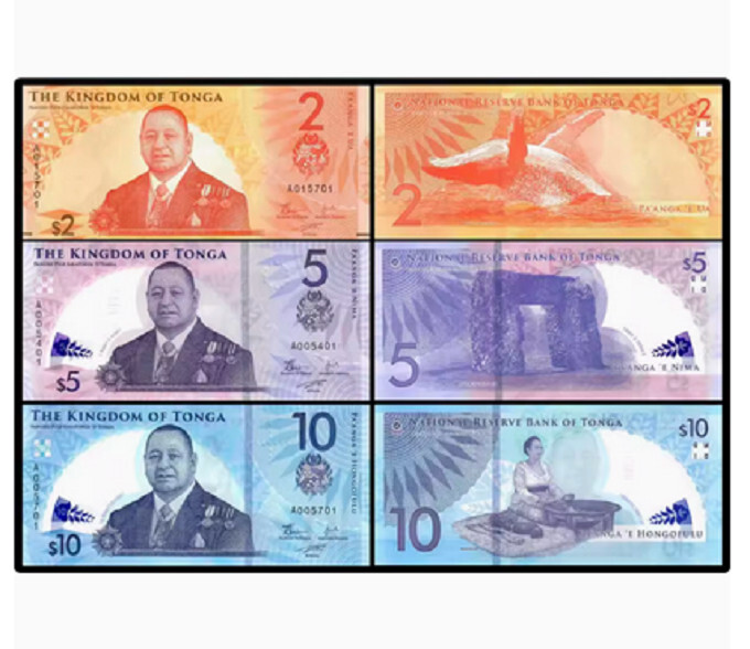 2023 2024 3 Pcs Set Tonga 2 5 10 paʻanga Pananga NEW UNC Banknotes | eBay