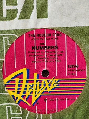 Numbers "The Modern Song" 1980 DELUXE Oz 7" 45rpm | eBay Australia