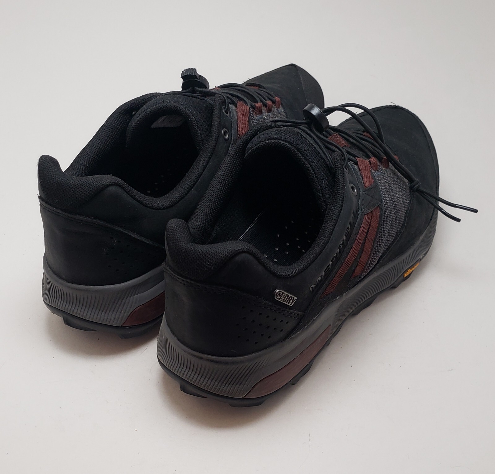 Mens Merrell Zion WP Flex Plate Hiking Black Grey Lea… - Gem