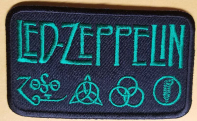 Embroidered Led Zeppelin green Patch 2.25x3.75" color much better than ...