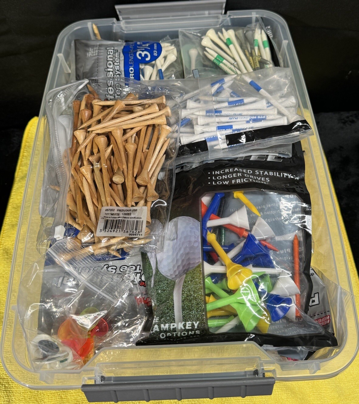 Professional Golf Tees Pts Plastic - Wood 2” - 3 3/4” Assorted Mixed ...