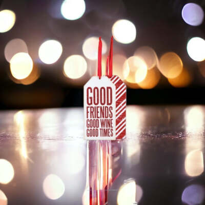 Good Friends Good Wine Good Times Wine Tag | eBay